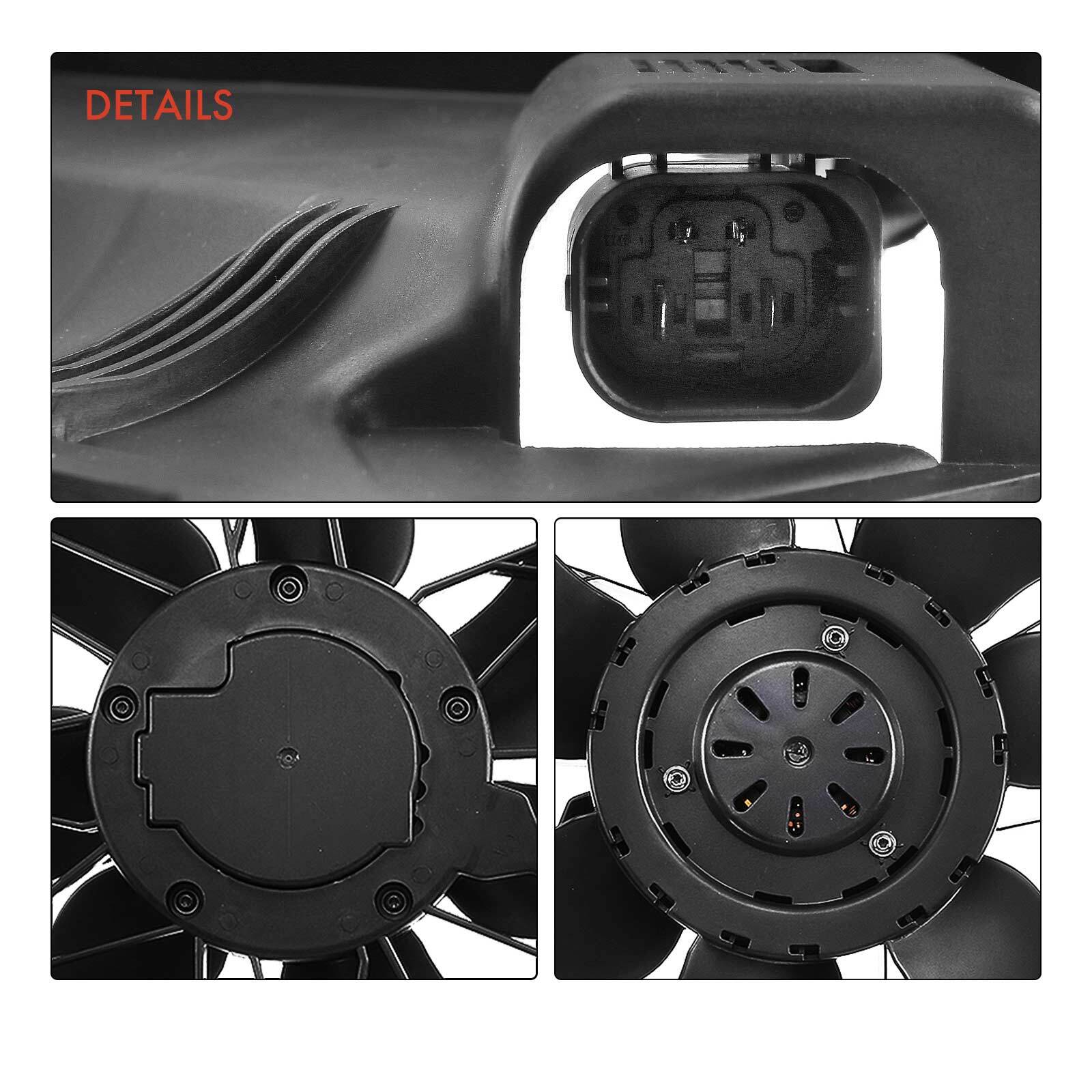 Radiator Cooling Fan Assembly for Mercedes-Benz W203 W209 C CLK-Class ...