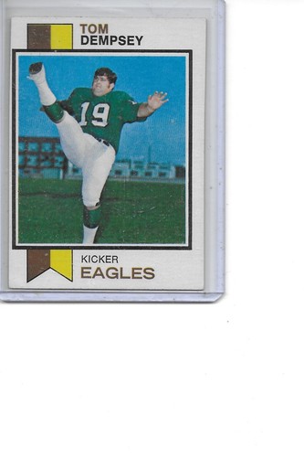 1973 Topps Tom Dempsey Philadelphia Eagles Football Card #59 | eBay