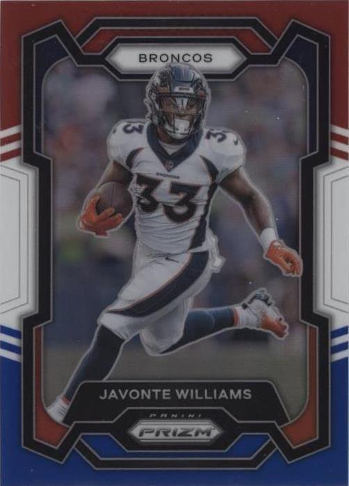 2023 Panini Prizm - Javonte Williams #86 Red White & Blue Prizm for ...
