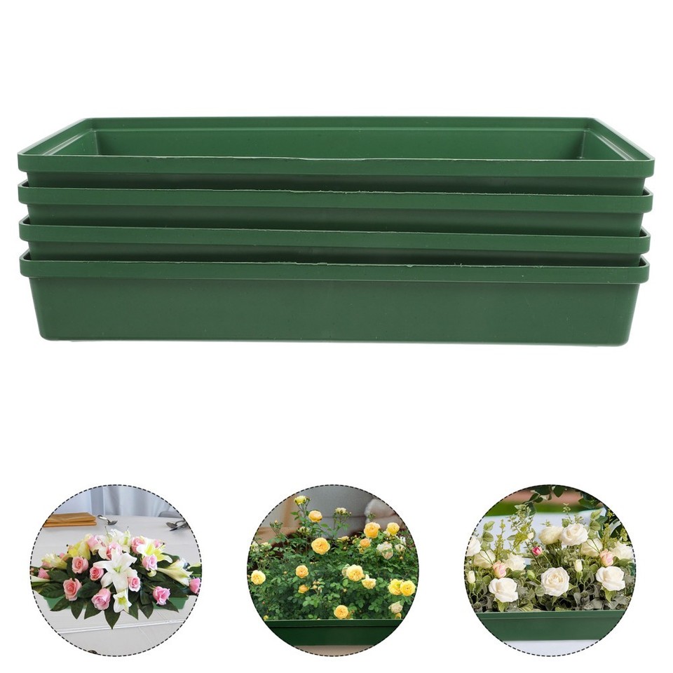4 Pcs Tray for Flowers Arrangement Accessories Diy Floral Foam Cage ...