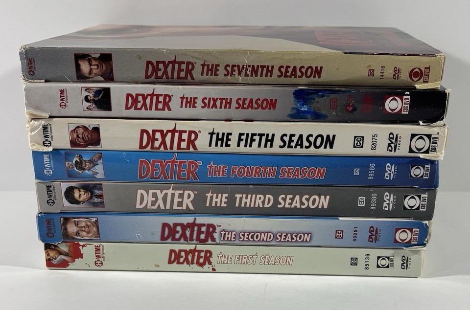 DEXTER: TV Series DVD LOT Seasons 1-7 Season 1 2 3 4 5 6 7 Showtime ...