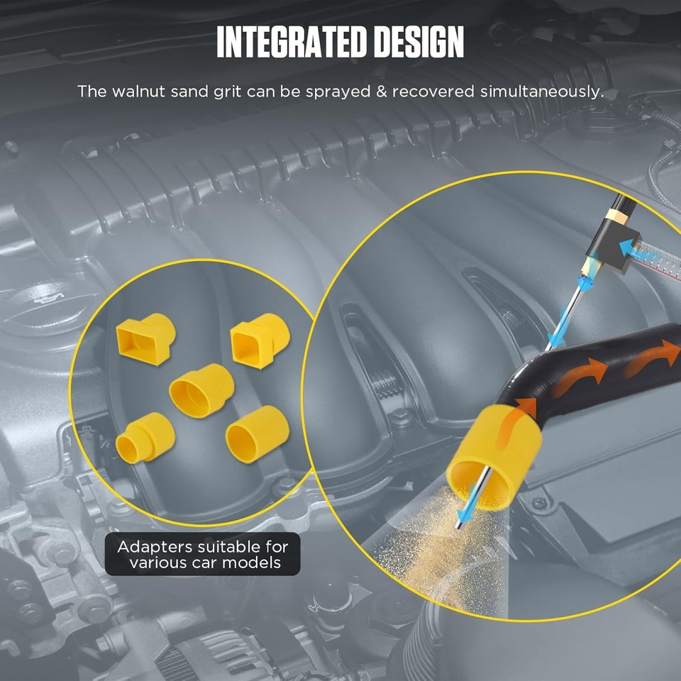 1200W Walnut Blaster Carbon Deposit Cleaner Automotive Walnut Blaster ...