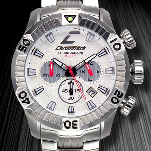 Chronotech European Designer Chronograph Mens Watch / MSRP $1,800.00 | eBay