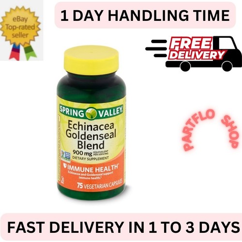 Spring Valley Echinacea Goldenseal Blend Capsules 900mg 75ct for sale ...