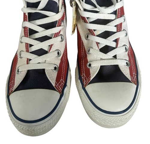 Converse High Top Puerto Rico Flag Star Stripes Men’s 6 Women’s 8 ...