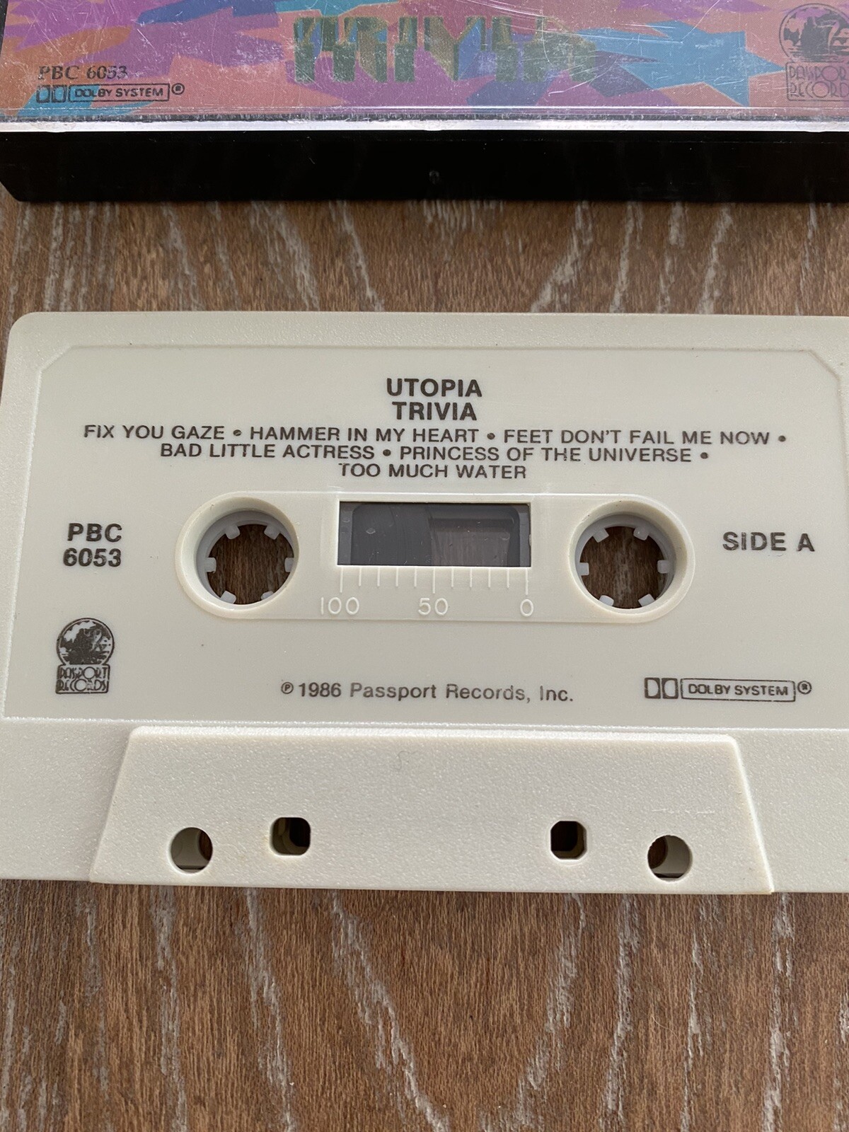Utopia Trivia Cassette Tape 1986 Passport Records Rare | eBay