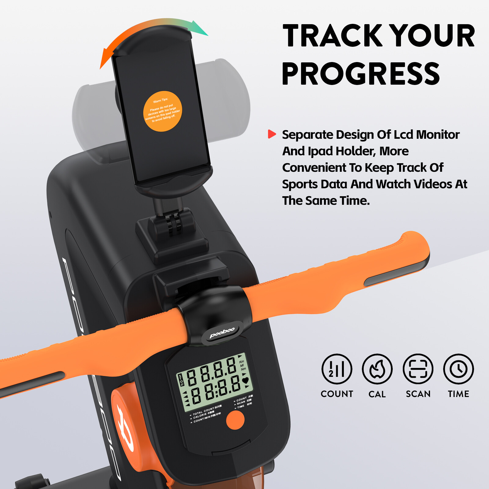 Magnetic Row Rowing Machine Rower 16 Levels Cardio Home Gym Exercise ...