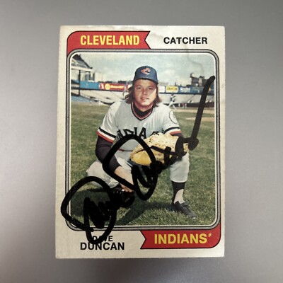 DAVE DUNCAN 1974 TOPPS AUTOGRAPHED SIGNED AUTO BASEBALL CARD | eBay