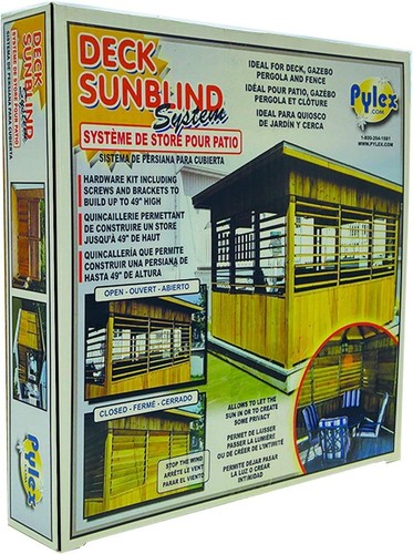 Pylex 11060 Deck Sunblind System, 122cm, Black | eBay