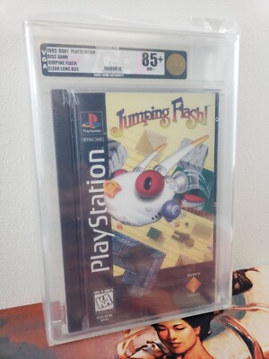 Jumping Flash! 1st print VGA 85+ Longbox ! First Ps1 Mascot ...