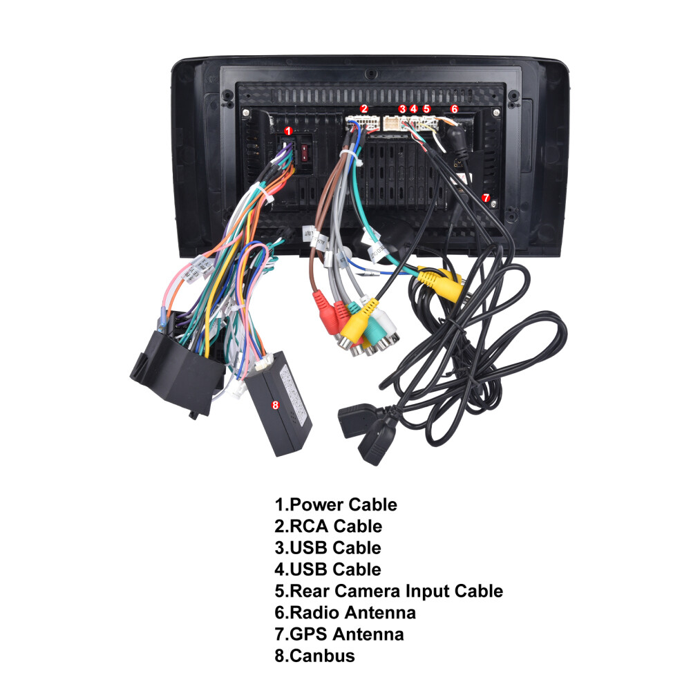 Android 12.0 GPS Car Stereo Radio for Mercedes-Benz R-class R350 W251 ...