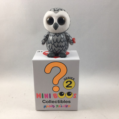 TY Beanie Boos Mini Boo OWLETTE Grey Owl SERIES 2 Collectible Figurine ...