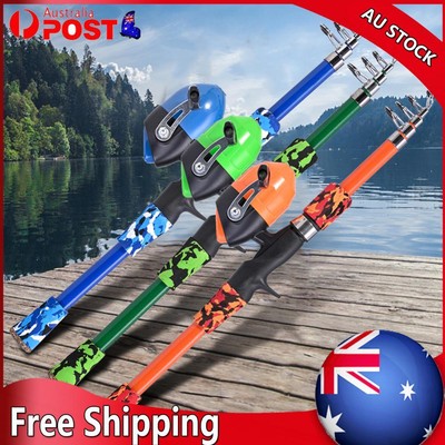 Children Fishing Pole Rod Mini Fishing Rods Telescopic Kids for Lakes ...