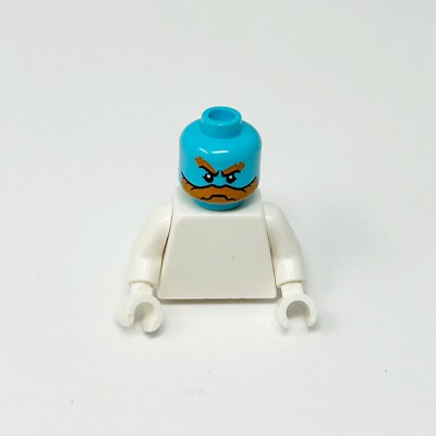 LEGO Minifigure Head Gray Eyebrow Stubble Black Glasses Cheek Lines ...