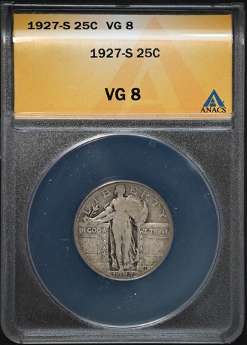 1927-s Standing Liberty Quarter * ANACS VG8 | eBay