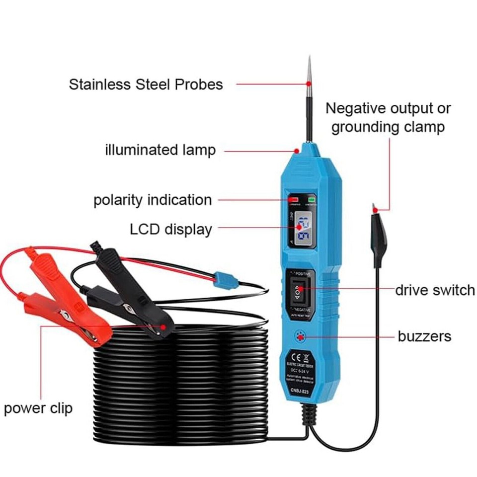 Automotive Car Power Probe Circuit Tester for Continuity Testing ...