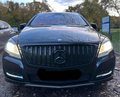 Front Grille emblem black Star Logo badge For C220 B200 E250 CLA SLK R ...