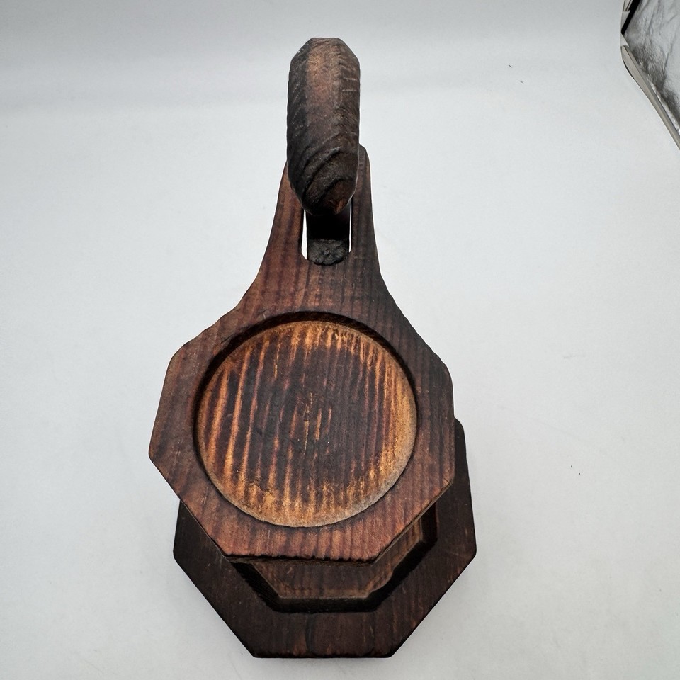 16" Traditional Korean Oil Lamp Stand Deungjandae Hanji Lantern Wood 16 ...