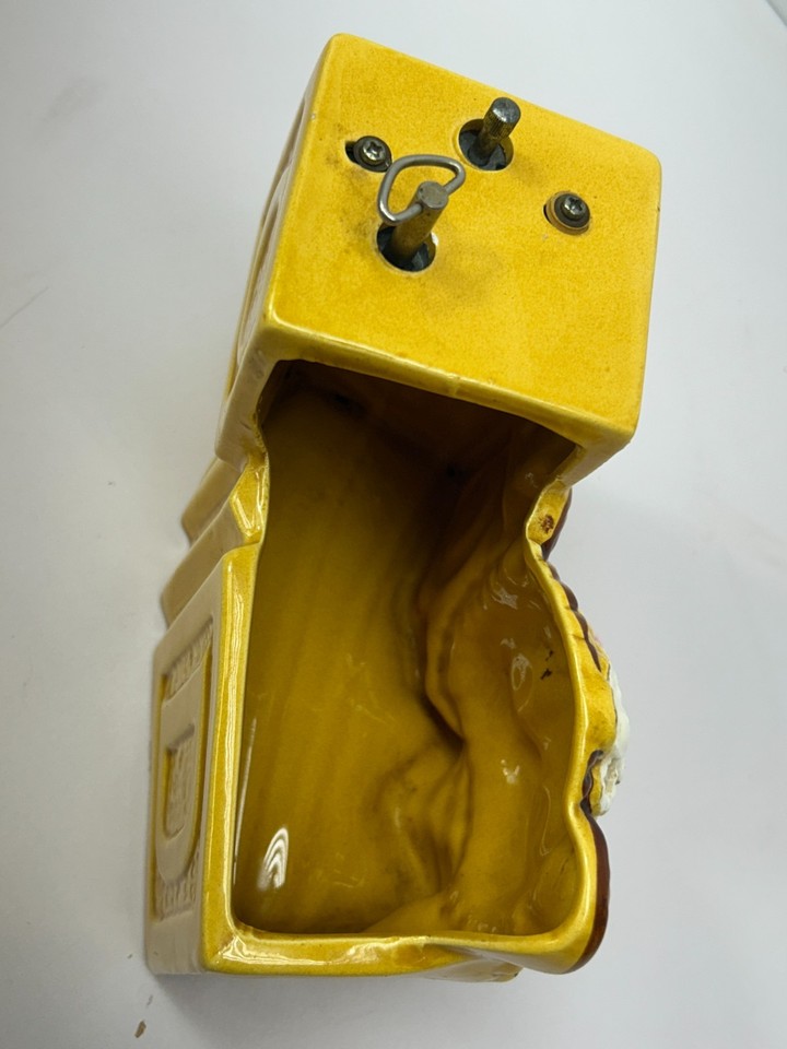 Vintage Mustard Yellow Ceramic Lion and ABC's Made in Japan -Broken ...