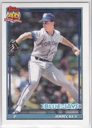 M) 1991 Topps Baseball Trading Card - Jimmy Key #741 | eBay