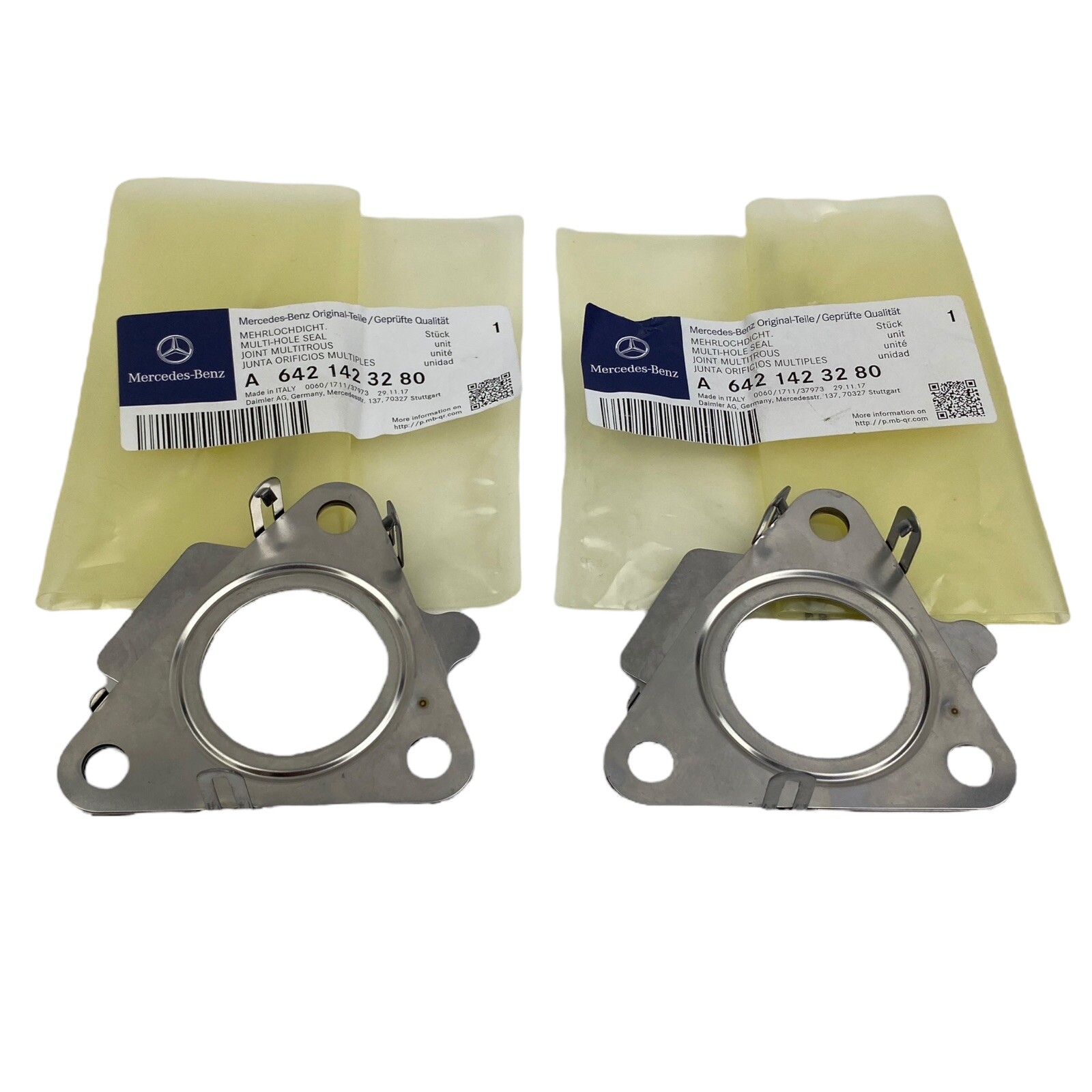 2-pack of Genuine Mercedes-Benz OEM Upper Exhaust Manifold Gasket 642 ...