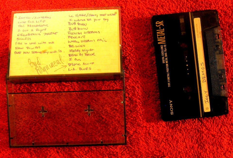 IGGY POP - 2-sided Cassette Tape: 1977 Live Concert + Butt-town Demos ...