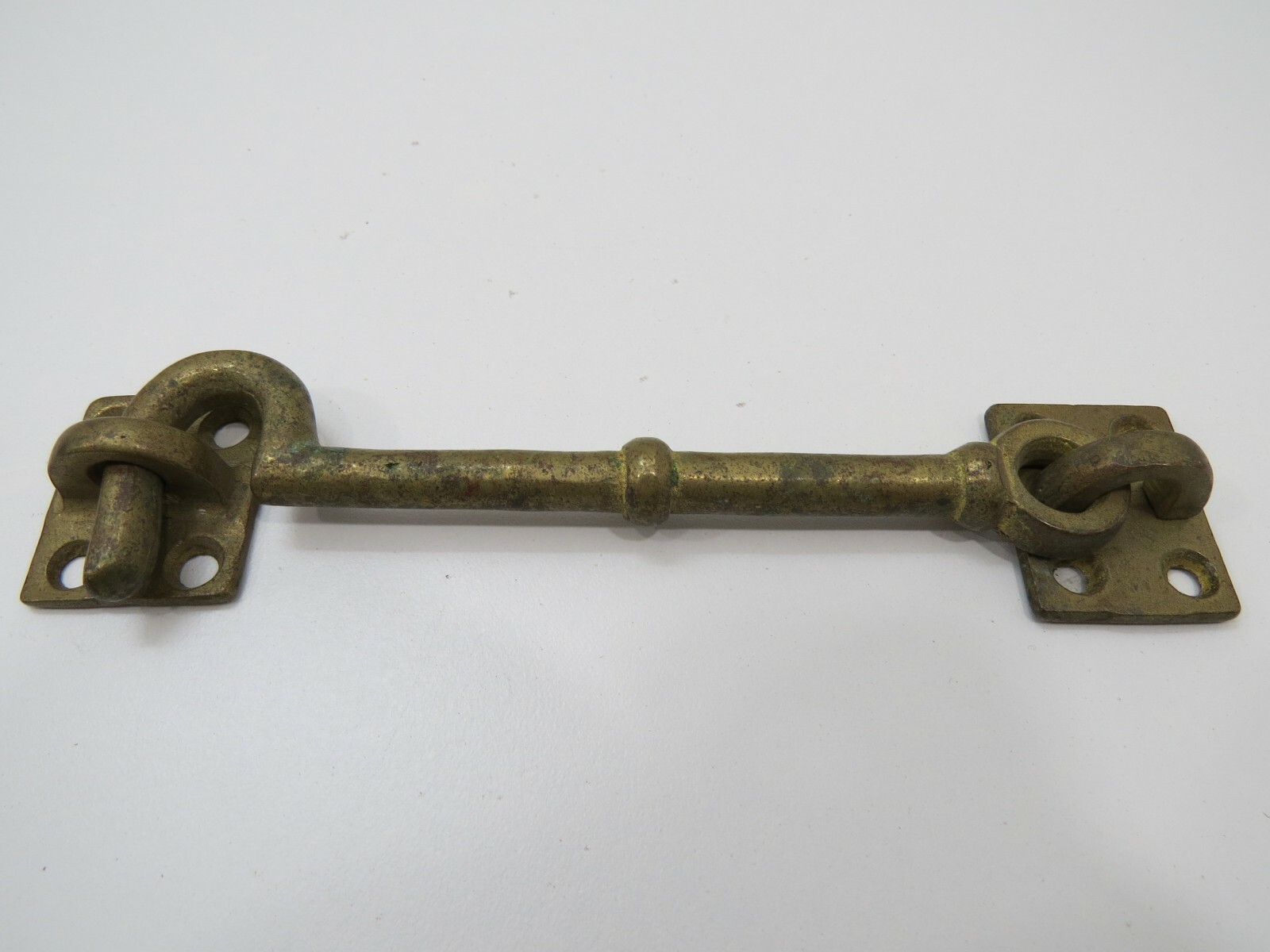USED BRONZE 5+3/4 INCH LATCH HOOK HANDLE LOCK HARDWARE BOAT SAIL (E2 ...