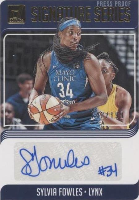 2019 Panini Donruss WNBA - Signature Series Sylvia Fowles #SS-SFL Press ...
