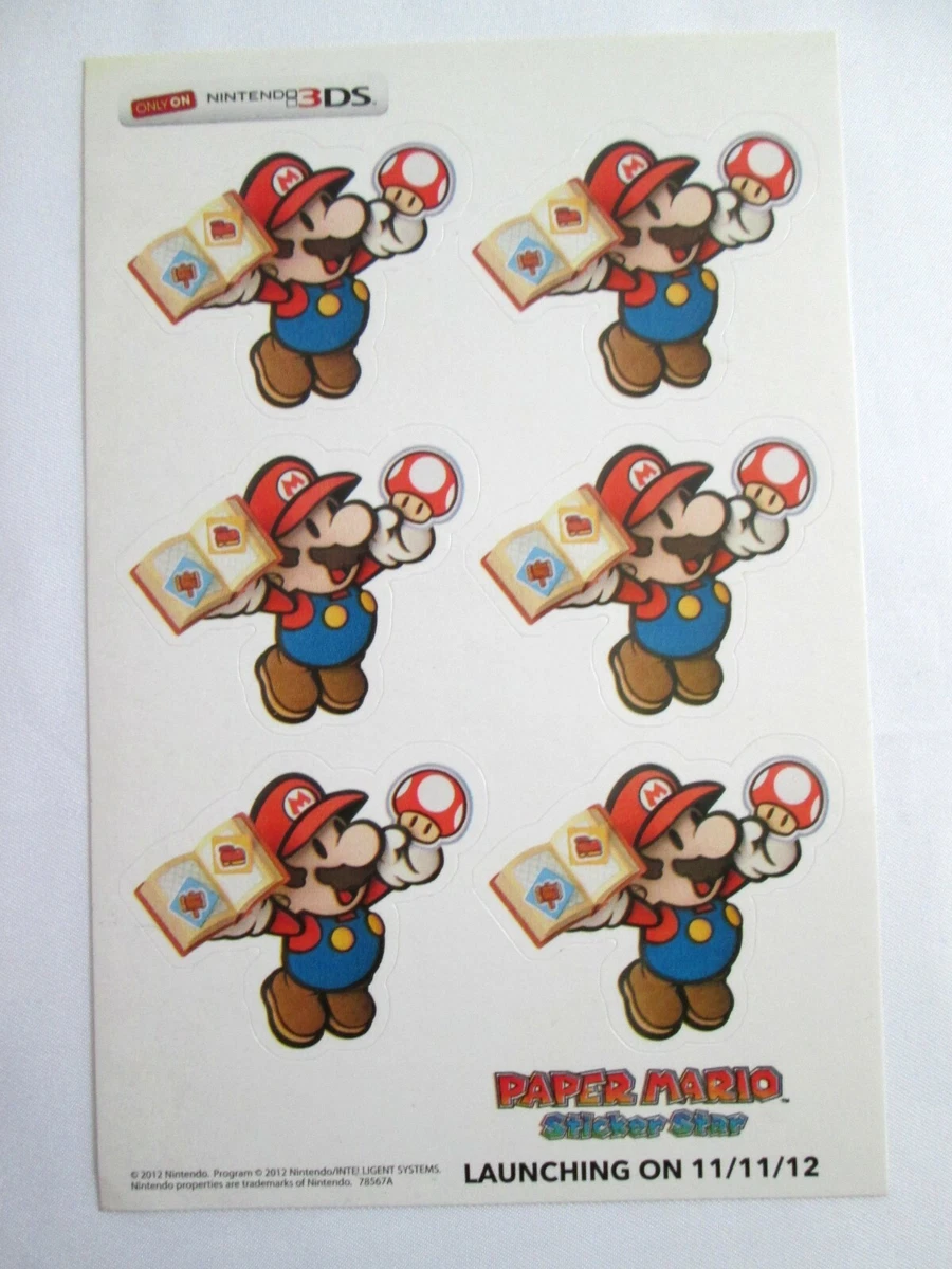 Paper Mario Sticker Star Stickers
