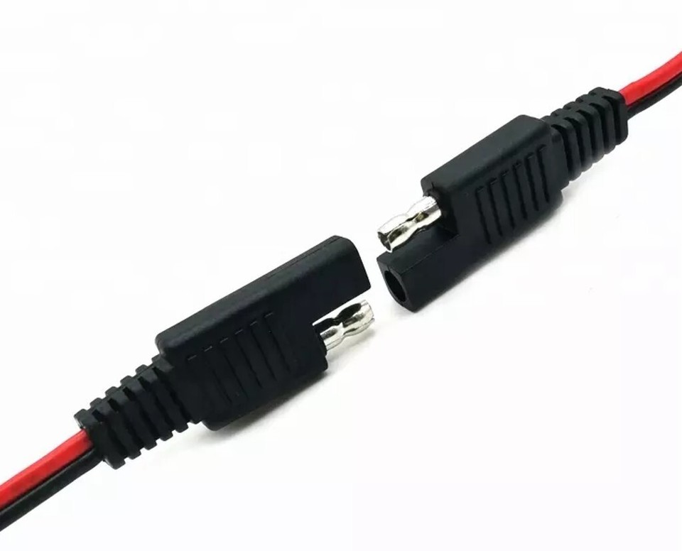 2 Pcs 12" 10 GA Gauge 2 Pin Quick Disconnect Polarized Wire Harness ...