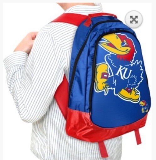 Forever Collectibles NCAA Kansas Jayhawks Core Structed Backpack | eBay