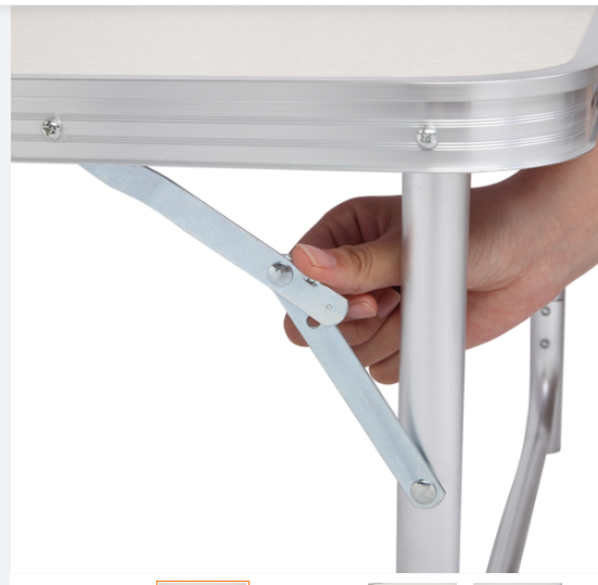 White Table 90 x 60 x 70cm Home Use Aluminum Alloy Folding | eBay