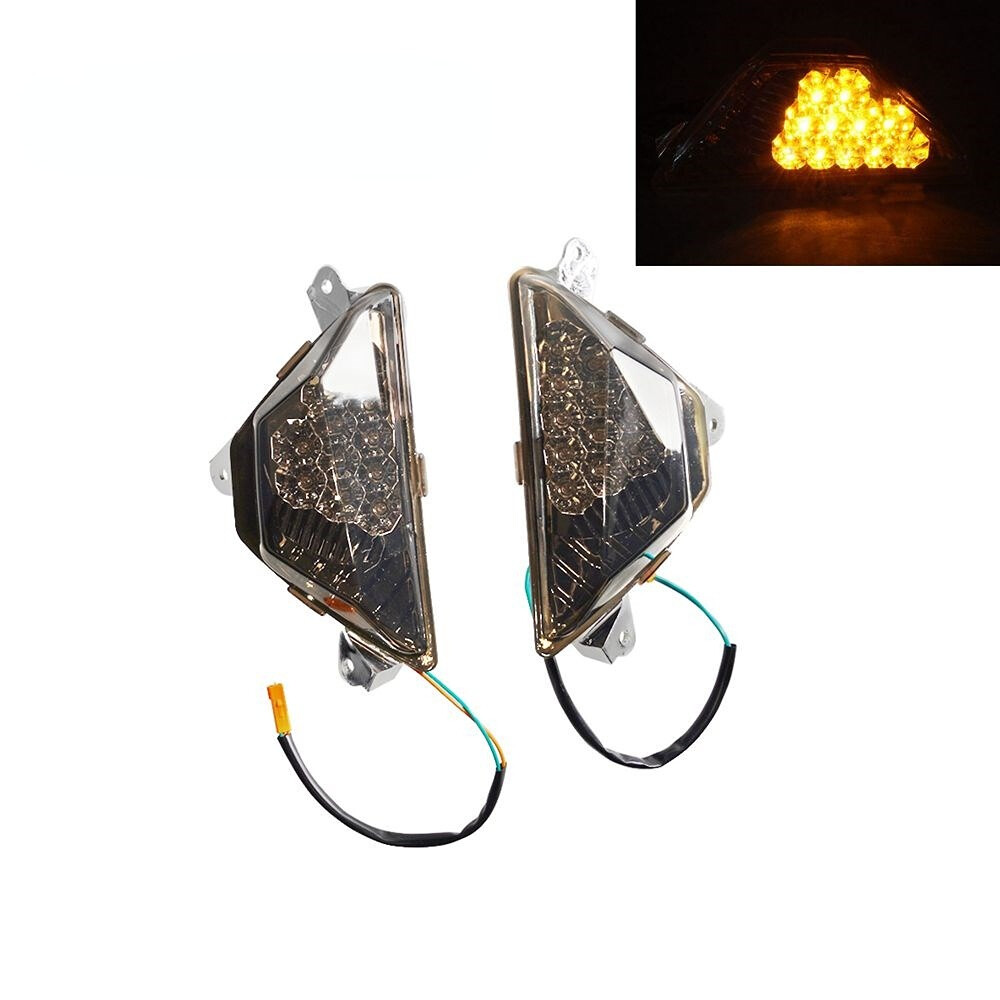 Motorcycle Front LED Turn Signal Light Lamp For KAWASAKI NINJA 250 300 ...