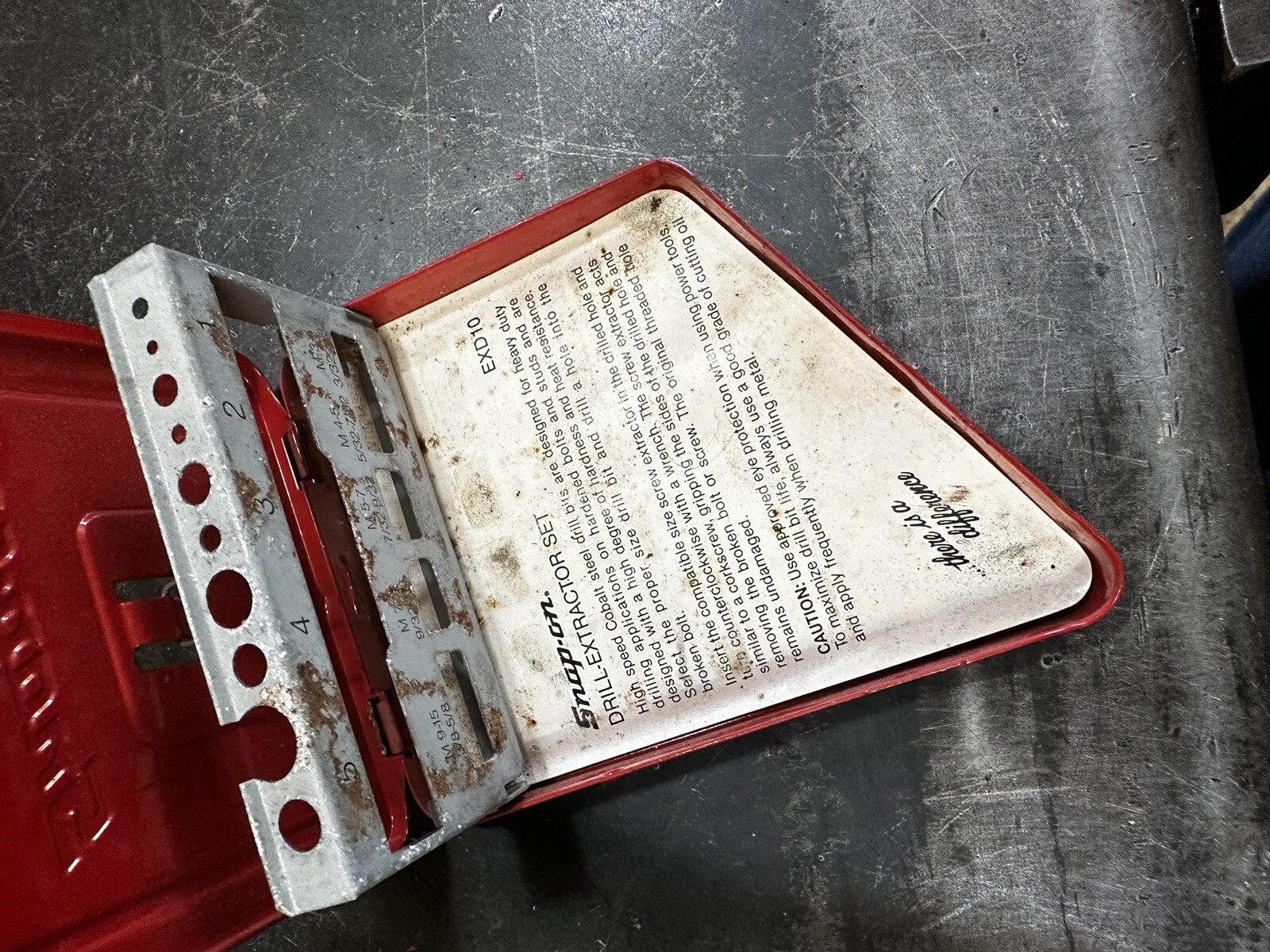 Snap-on 10 PC Right Hand Drill Extractor Set EXD10 for sale online | eBay