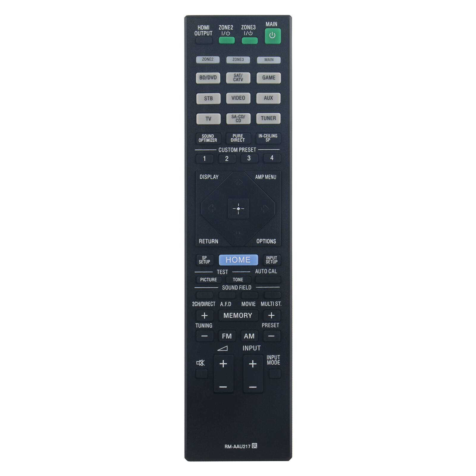RM-AAU217 Remote Replace for Sony Receiver STR-ZA1100ES STR-ZA2100ES ...