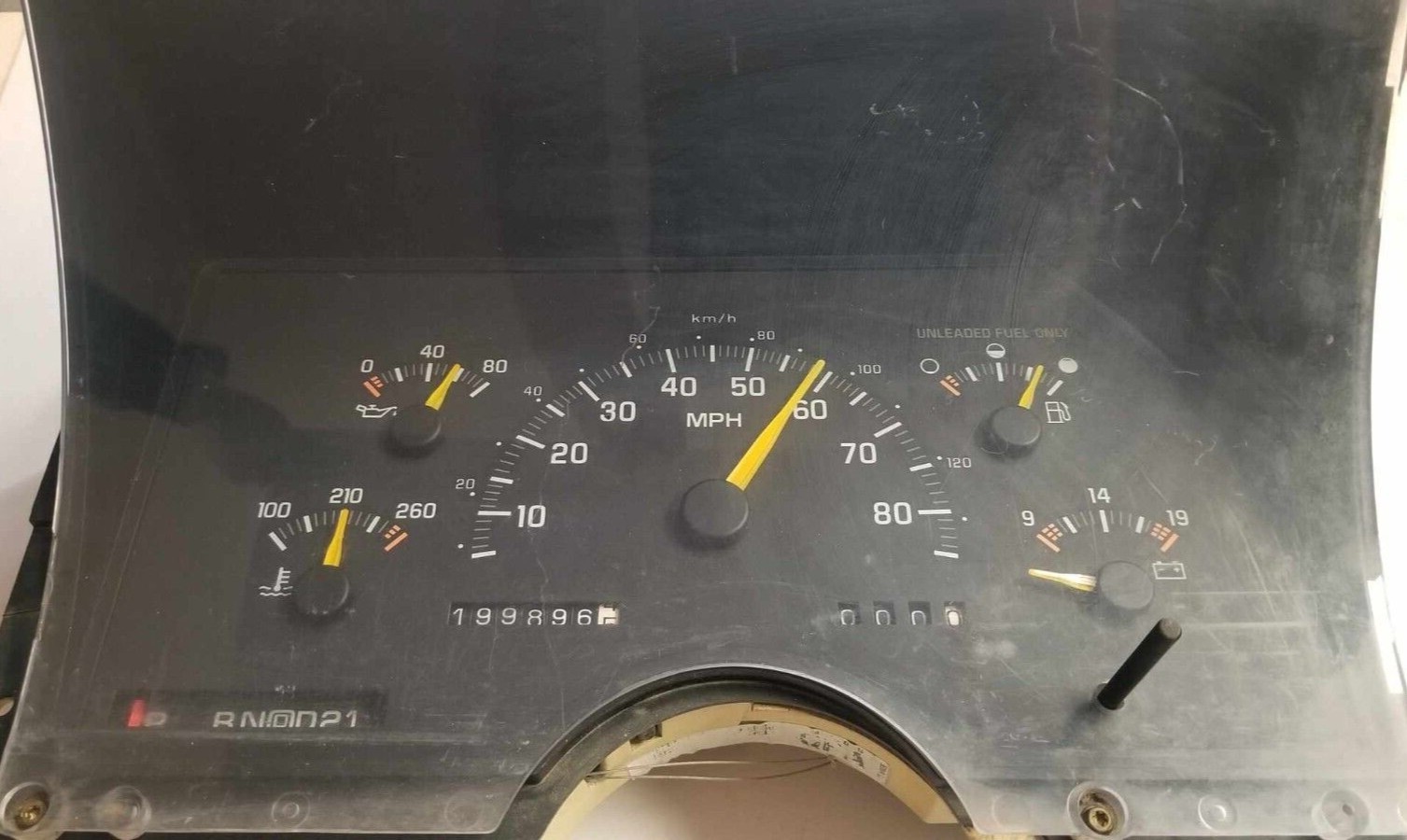 1992-1994 CHEVY GMC INSTRUMENT GAUGE CLUSTER 199K SILVERADO SIERRA ...
