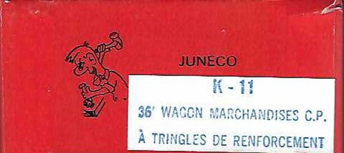 JUNECO K-11 CP 36' TRUSS ROD DOUBLE SHEATHED BOX CAR Unptd KIT Estate ...