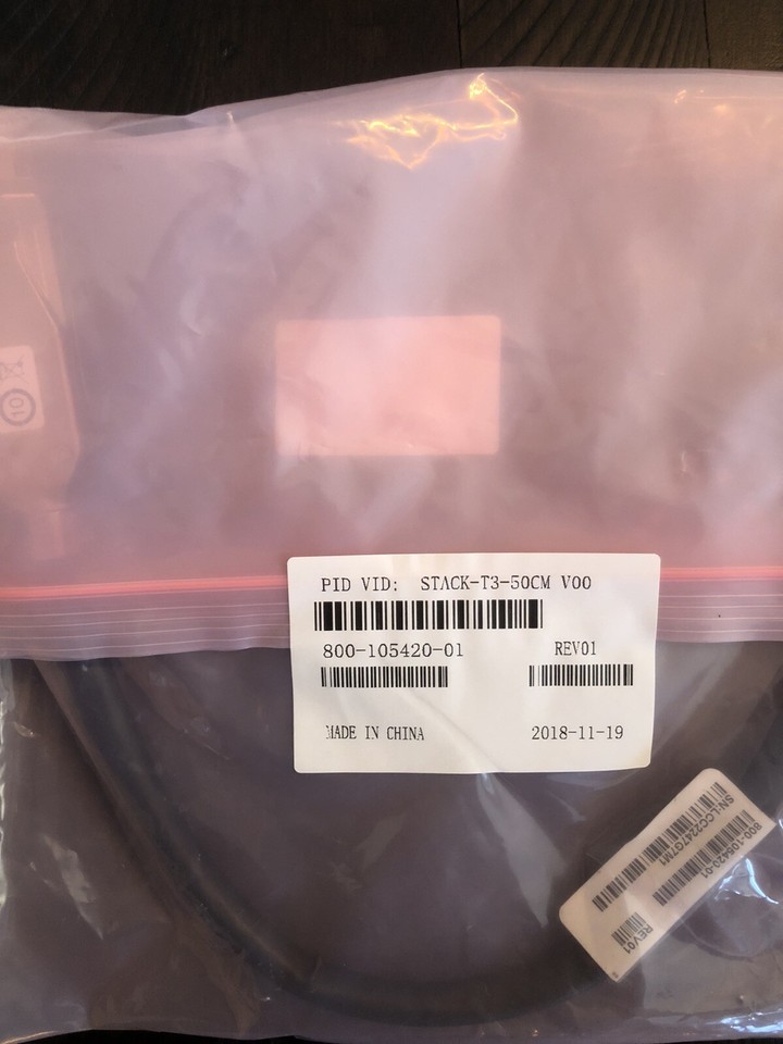 NEW Cisco STACK-T3-50CM Stacking Cable FOR C9300L-STACK-KIT | eBay
