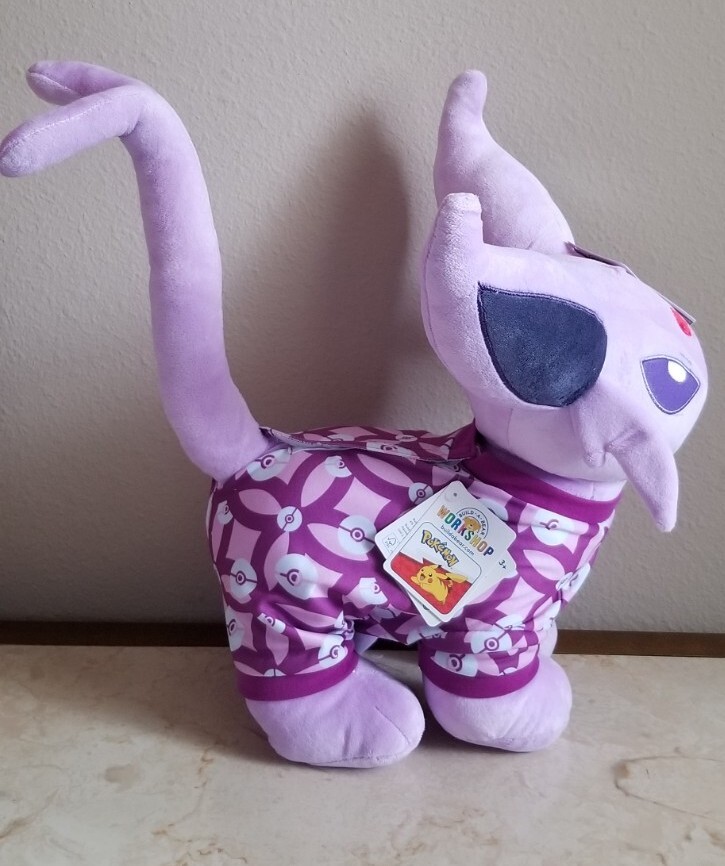 Build A Bear Pokemon Espeon Plush With Sound, Cape & Sleeper Bundle | eBay