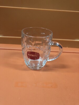 VTG Watneys Beer Mug Red Barrel Dema Glass Bareware Stein Mug France 5 ...