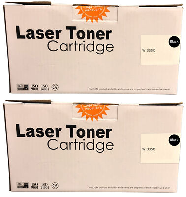 2x Compatible 335X Black Toner Cartridges W1335X For HP LaserJet MFP ...