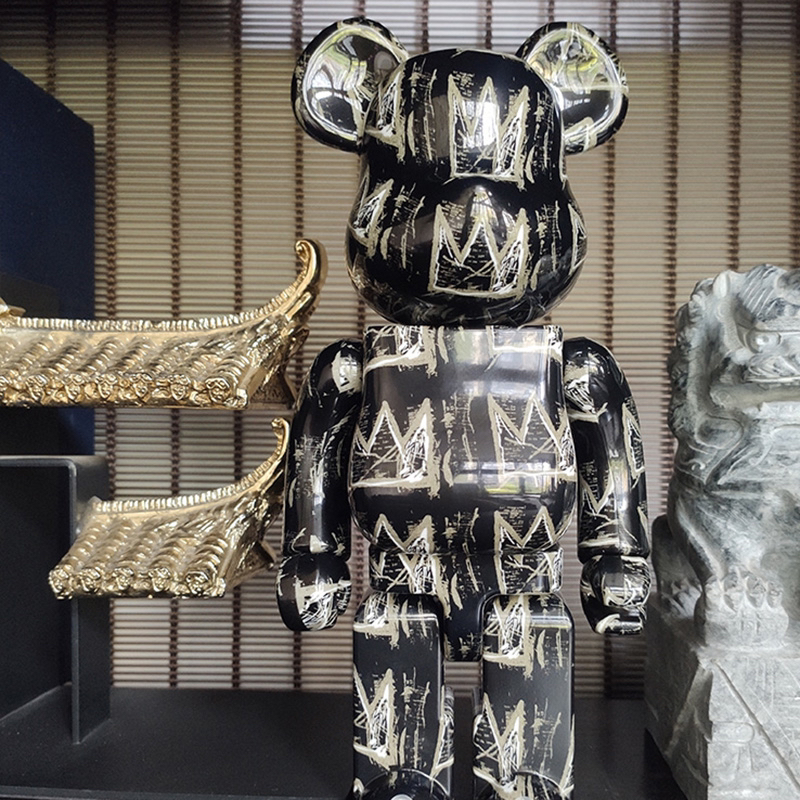 Bearbrick 400% Basquiat 8th Generation Crown 11-inch Height Brick Bear ...
