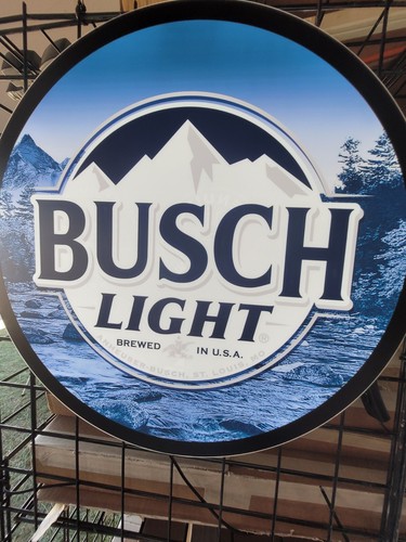 Busch Light LED Sign 23" Dia. US MADE Lighted Beer Sign | eBay