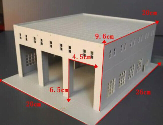 Outland Models 1:87 1:76 Diorama Garage Bus Garage Double Decker ...