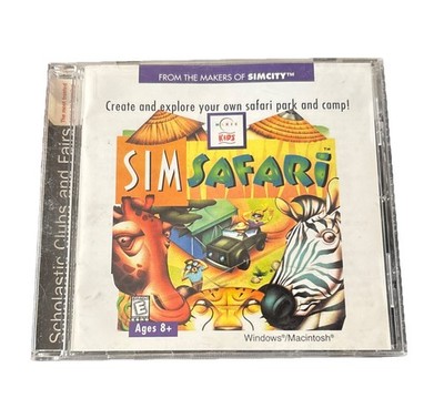 SimSafari PC Sim Safari Game Ages 8 + Windows/ Mcintosh CD-Rom | eBay