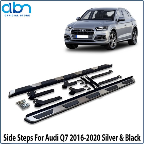 NEW OEM STYLE SIDE STEPS RUNNING BOARDS BARS PAIR FOR AUDI Q7 2016 ...