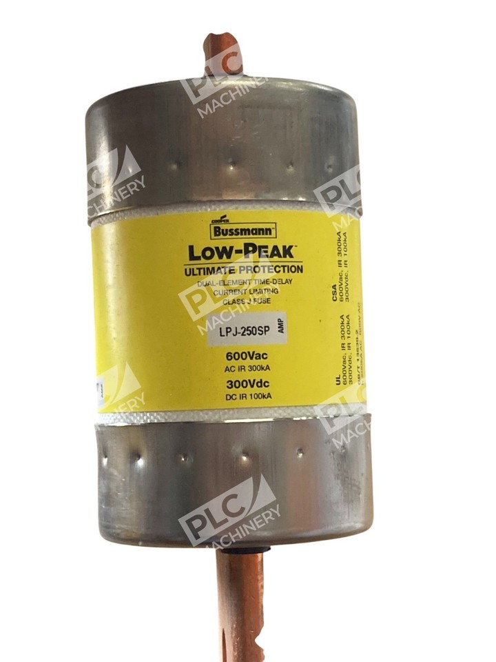 Bussmann LPJ-250SP Low-Peak Class J Fuse 250A 600V Dual-Element Time ...