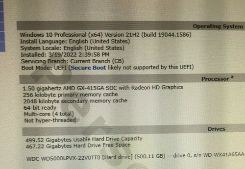 DATTO - 1000 Mini PC w/500Gb drive 8Gb memory AND Win 10 Pro USED - PRE ...