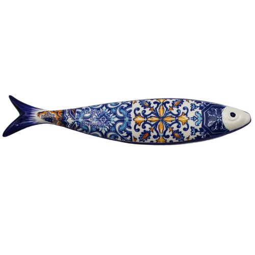 Blue Multicolor Tile Ceramic Decorative Portuguese Sardine, Made in ...