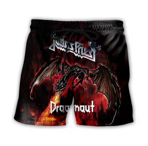 Judas Priest Rock Band Men's Beach Shorts Hawaiian Judas Priest Fan Gift | eBay